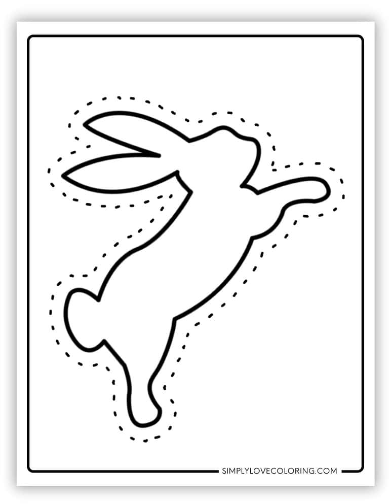39 Rabbit Scissor Skills (Free PDF Printables) - Simply Love Coloring