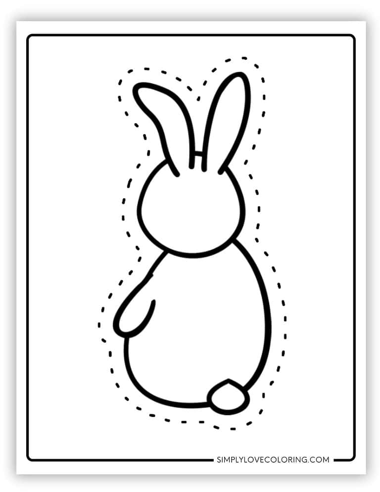 39 Rabbit Scissor Skills (Free PDF Printables) - Simply Love Coloring