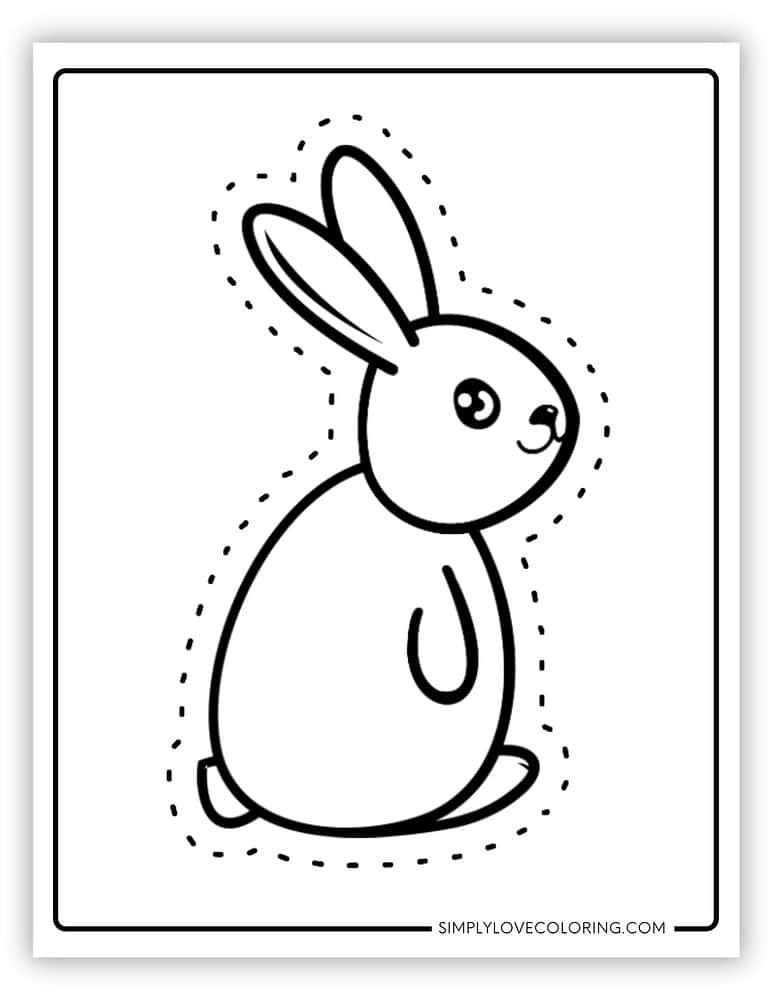 39 Rabbit Scissor Skills (Free PDF Printables) - Simply Love Coloring