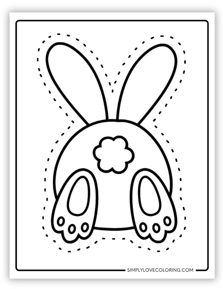 39 Rabbit Scissor Skills (Free PDF Printables) - Simply Love Coloring