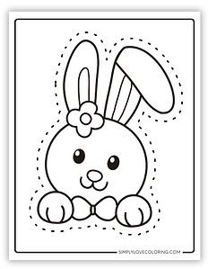 39 Rabbit Scissor Skills (Free PDF Printables) - Simply Love Coloring