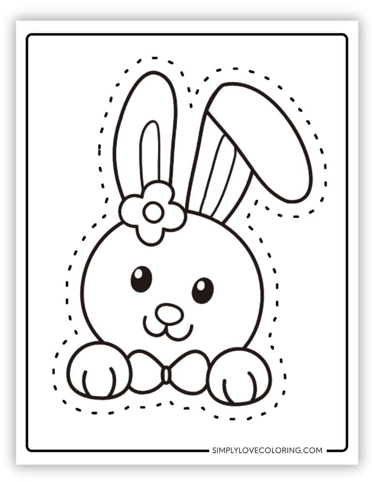 39 Rabbit Scissor Skills (Free PDF Printables) - Simply Love Coloring