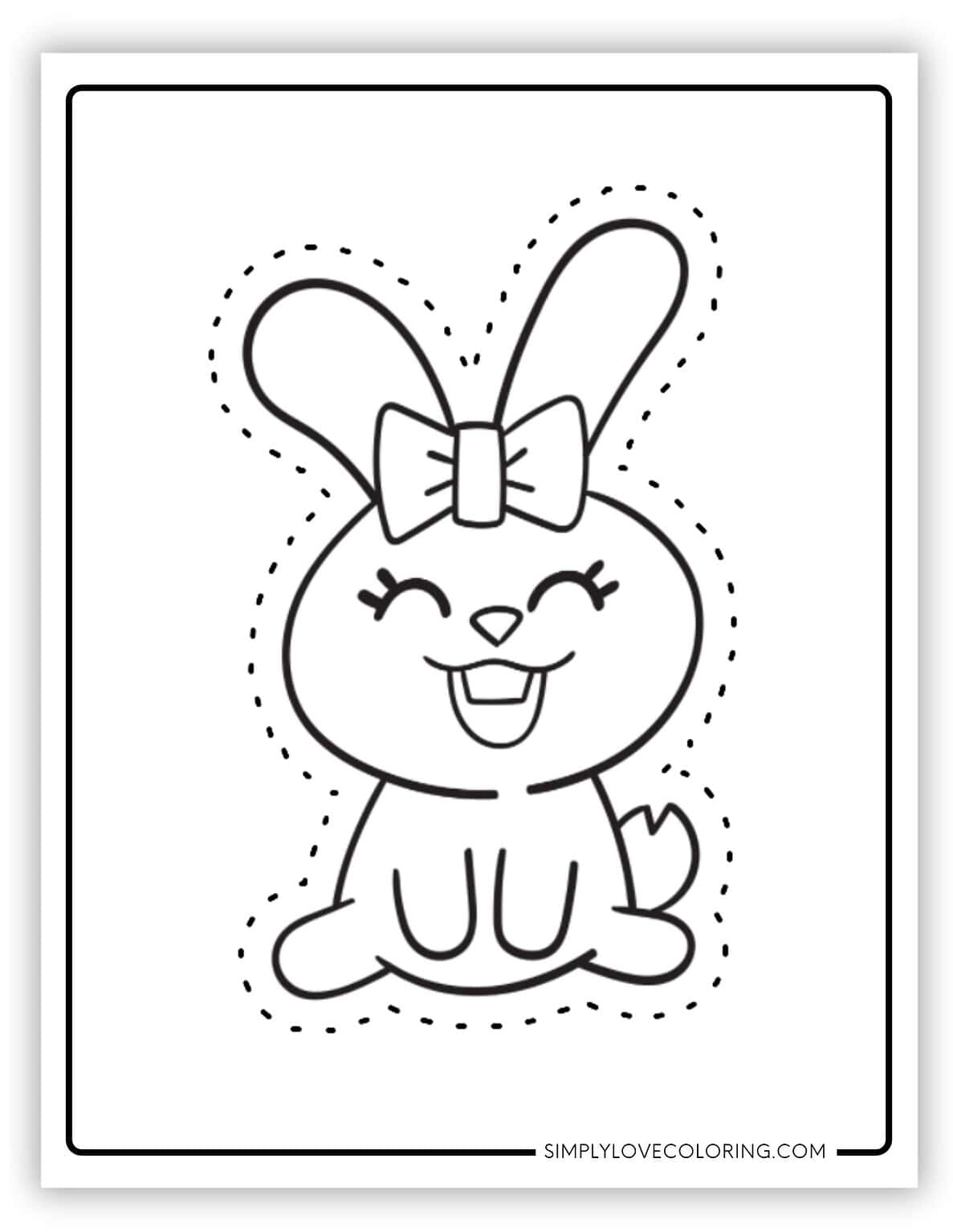 39 Rabbit Scissor Skills (Free PDF Printables) - Simply Love Coloring