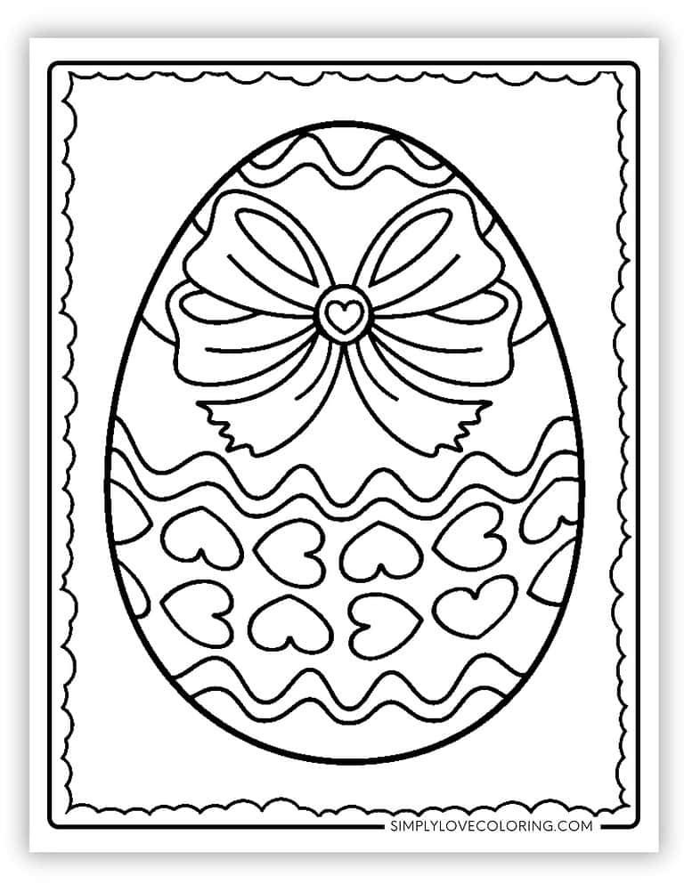 46 Easter Egg Coloring Pages (Free PDF Printables) - Simply Love Coloring