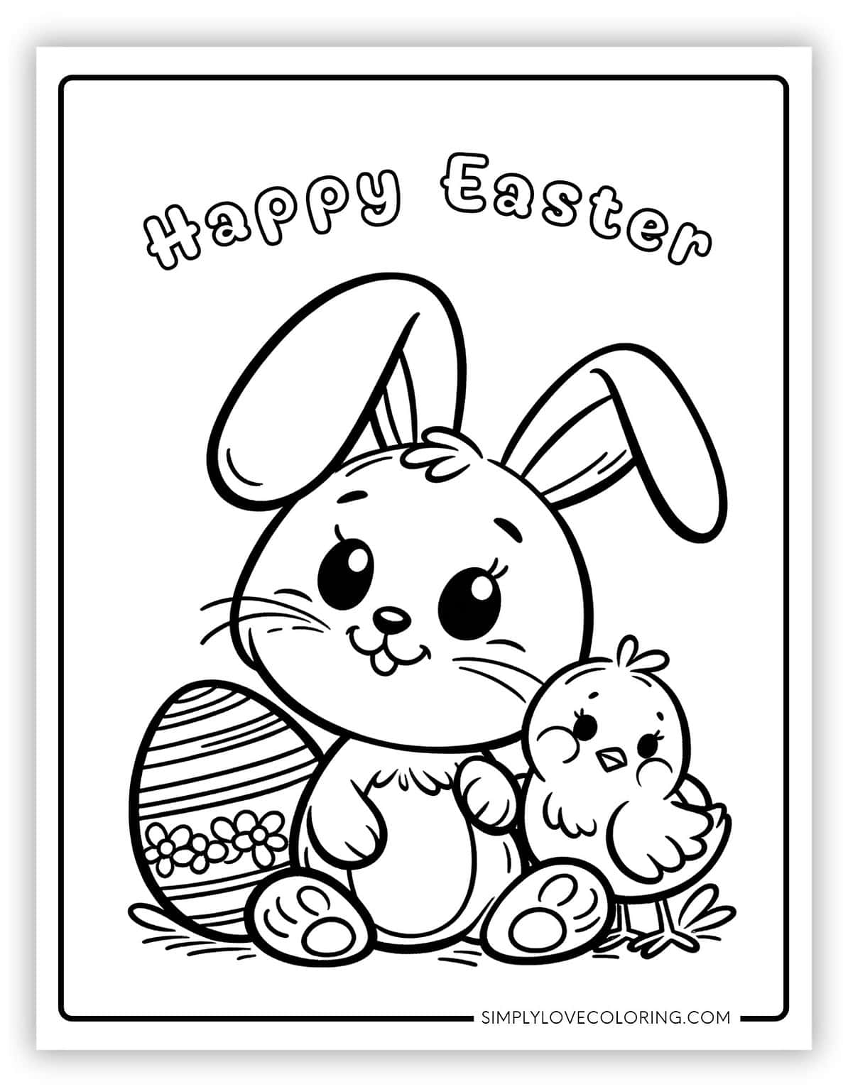 46 Easter Egg Coloring Pages (Free PDF Printables) - Simply Love Coloring