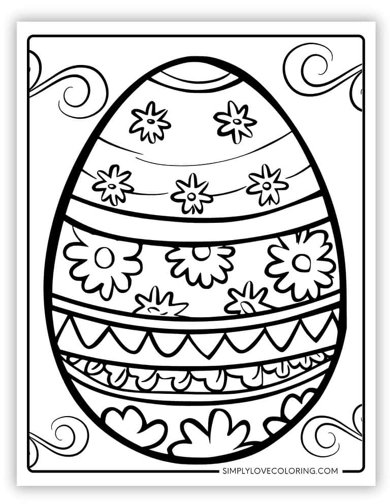 46 Easter Egg Coloring Pages (Free PDF Printables) - Simply Love Coloring