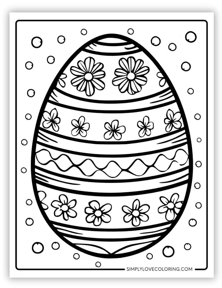 46 Easter Egg Coloring Pages (Free PDF Printables) - Simply Love Coloring
