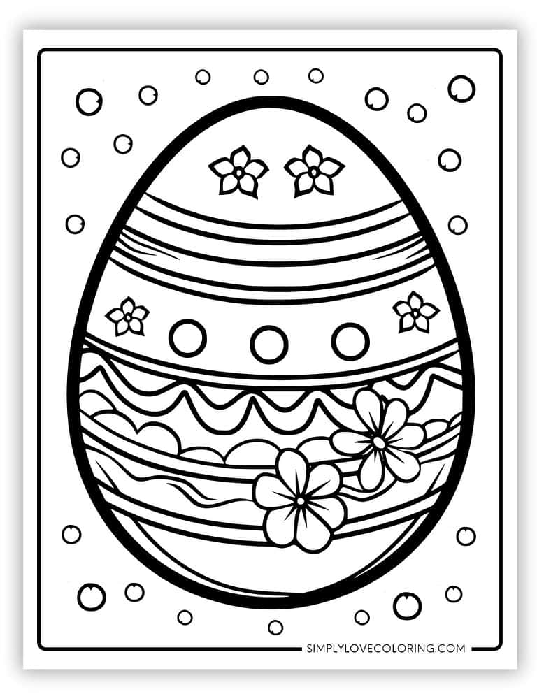46 Easter Egg Coloring Pages (Free PDF Printables) - Simply Love Coloring