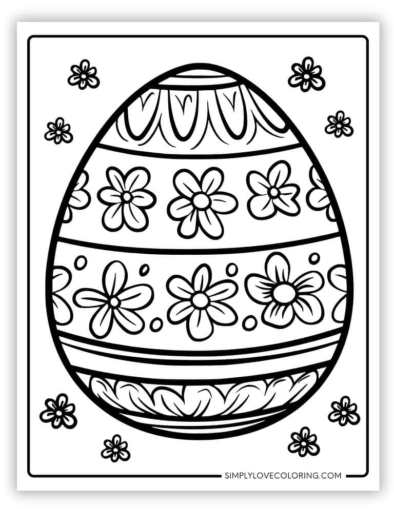 46 Easter Egg Coloring Pages (Free PDF Printables) - Simply Love Coloring