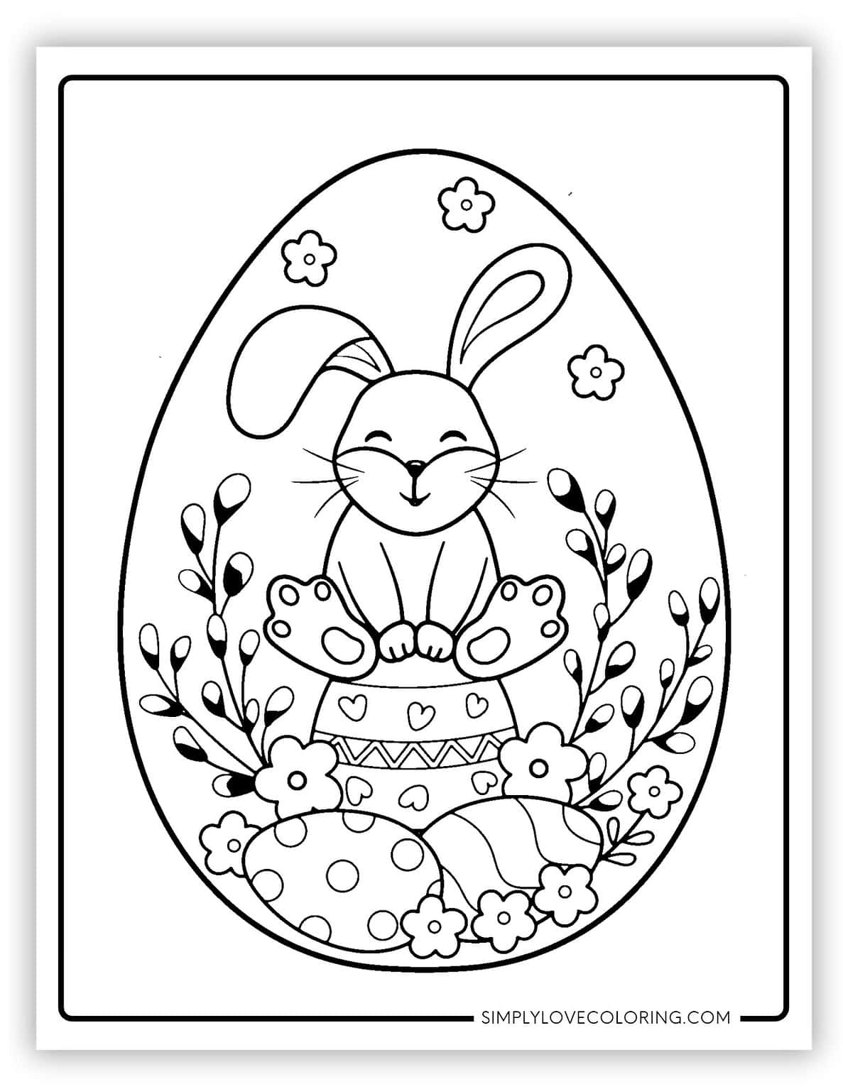 46 Easter Egg Coloring Pages (Free PDF Printables) - Simply Love Coloring