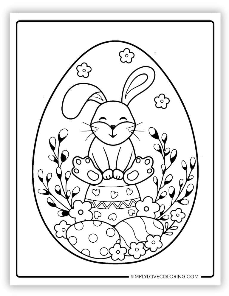46 Easter Egg Coloring Pages (Free PDF Printables) - Simply Love Coloring