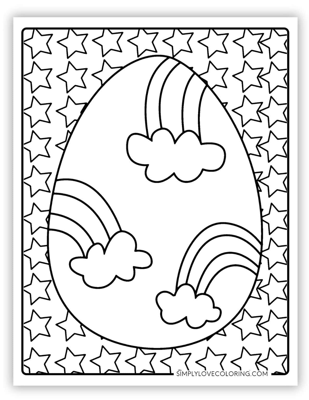 46 Easter Egg Coloring Pages (Free PDF Printables) - Simply Love Coloring