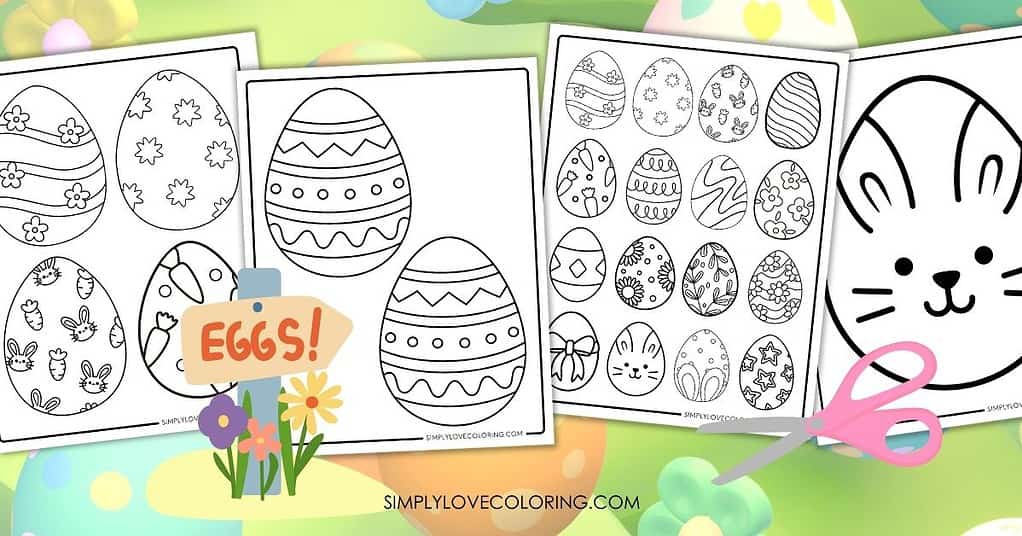 40 Easter Egg Template Designs (Free PDF Printables) - Simply Love Coloring