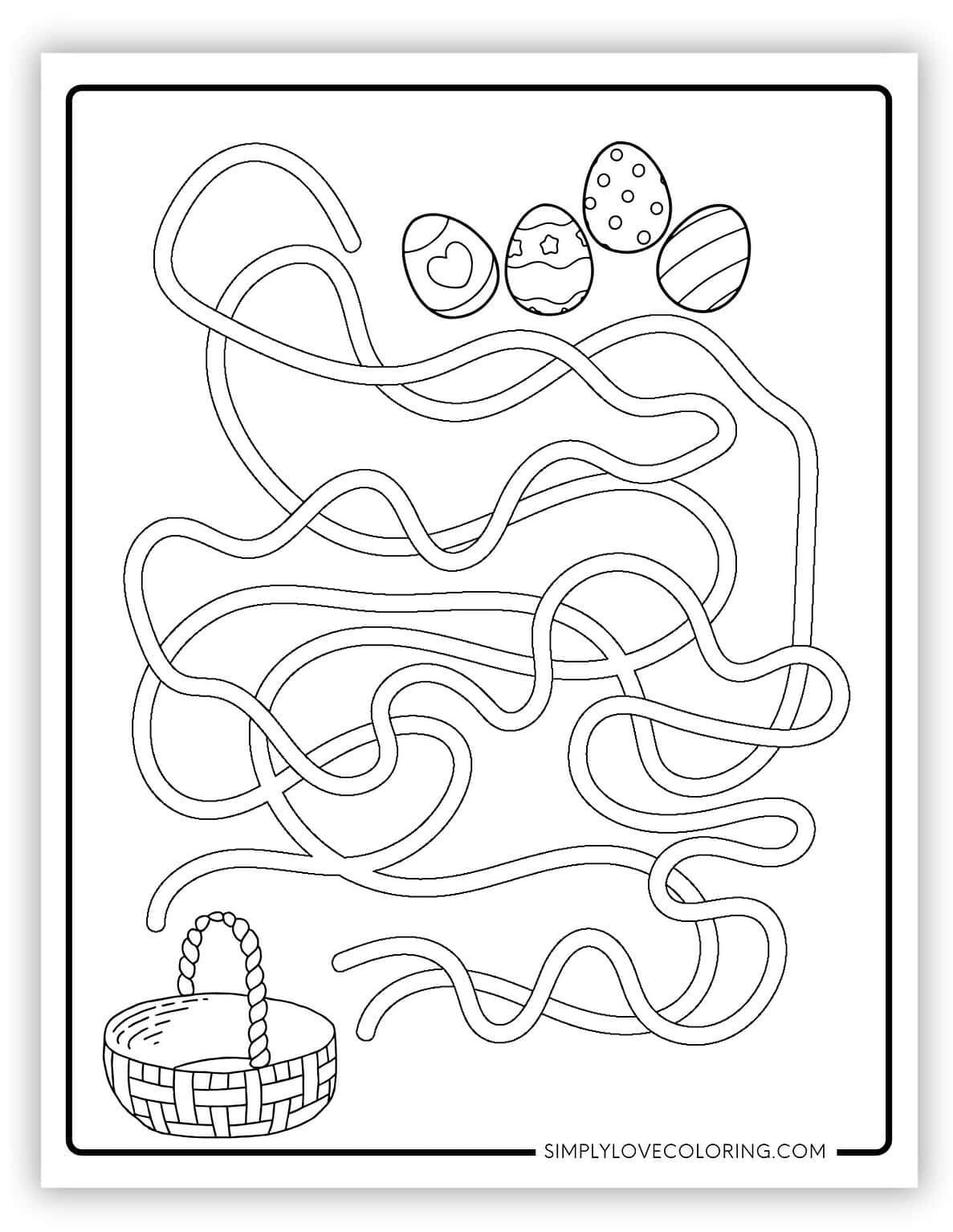 17 Easter Mazes (Free PDF Printables) - Simply Love Coloring