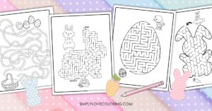 17 Easter Mazes (Free PDF Printables) - Simply Love Coloring