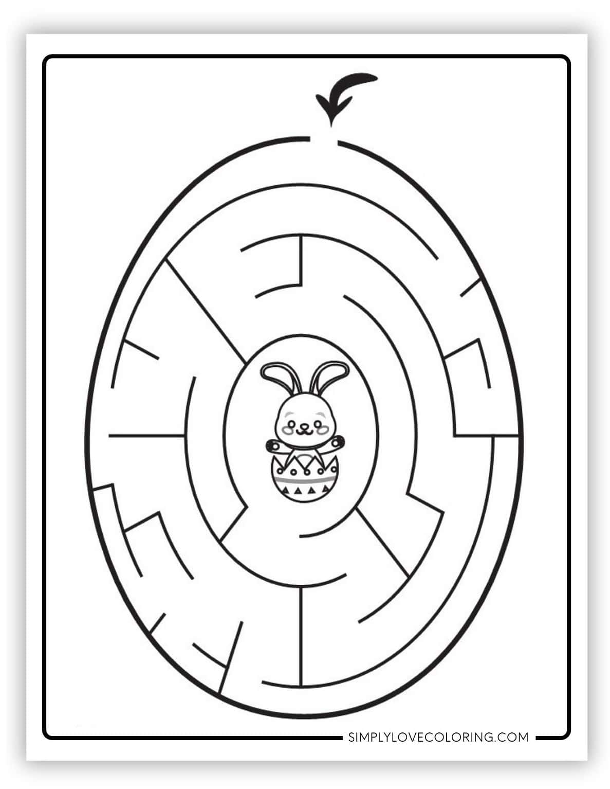 17 Easter Mazes (Free PDF Printables) - Simply Love Coloring