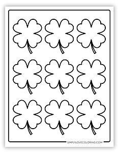 96 Shamrock Template Printables (Free PDF Downloads) - Simply Love Coloring