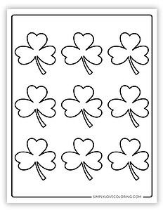 96 Shamrock Template Printables (Free PDF Downloads) - Simply Love Coloring