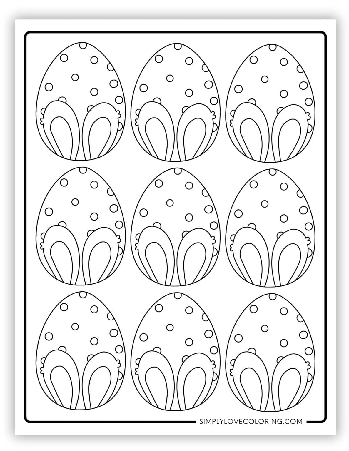 40 Easter Egg Template Designs (Free PDF Printables) - Simply Love Coloring
