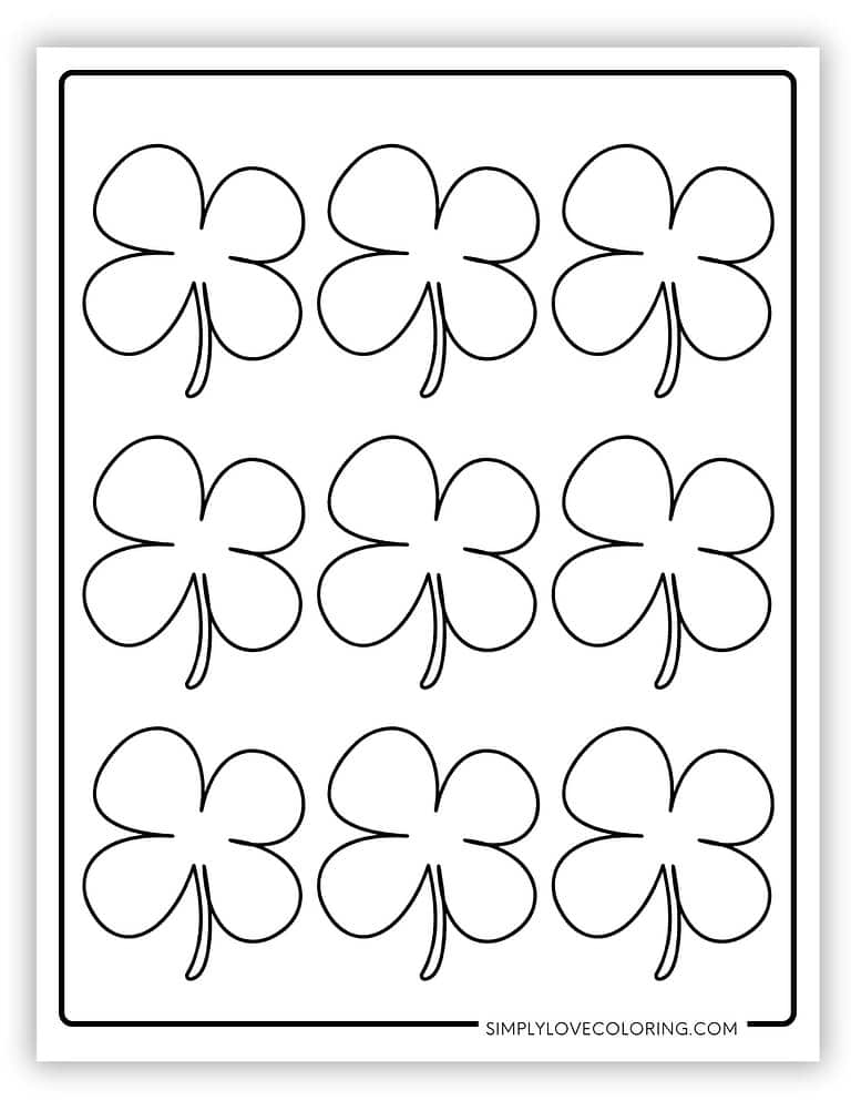 96 Shamrock Template Printables (Free PDF Downloads) - Simply Love Coloring
