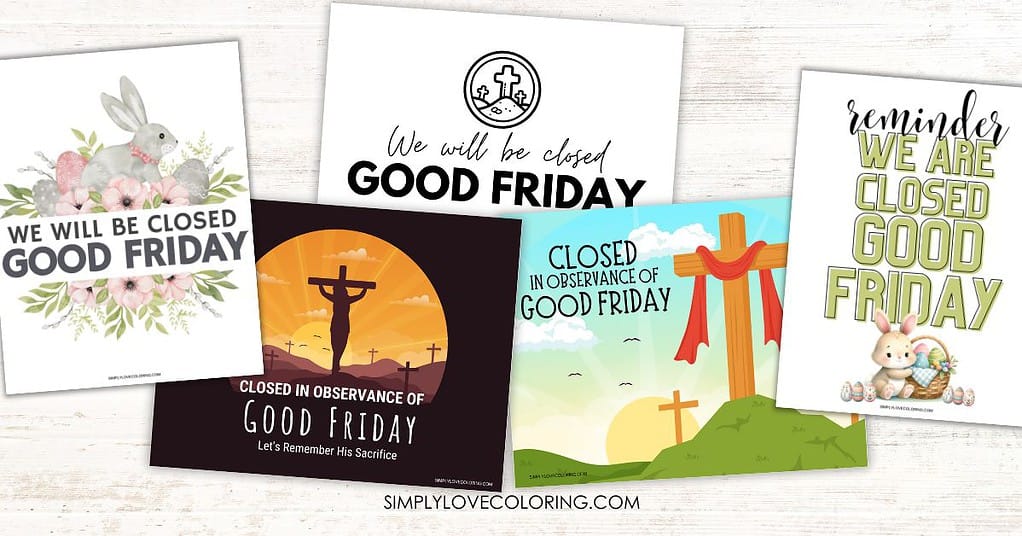 Good Friday Closed Sign Printable (Free PDF Downloads) - Simply Love ...