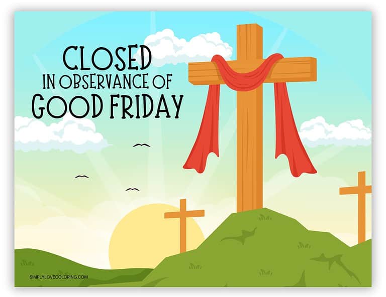 Good Friday Closed Sign Printable (Free PDF Downloads) - Simply Love ...