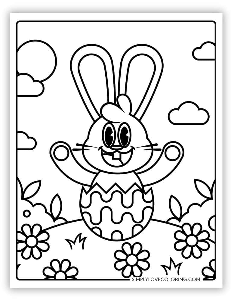 31 Easter Bunny Coloring Pages (Free PDF Printables) - Simply Love Coloring