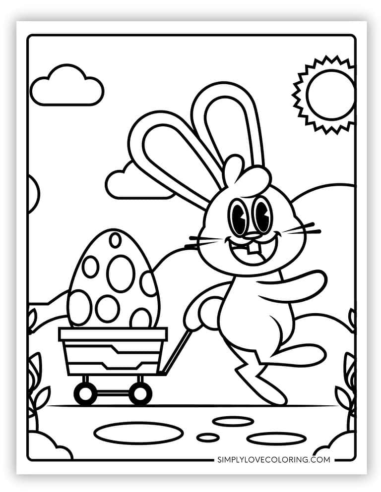 31 Easter Bunny Coloring Pages (Free PDF Printables) - Simply Love Coloring