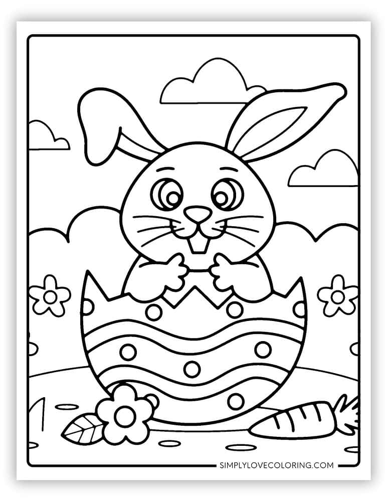 31 Easter Bunny Coloring Pages (Free PDF Printables) - Simply Love Coloring