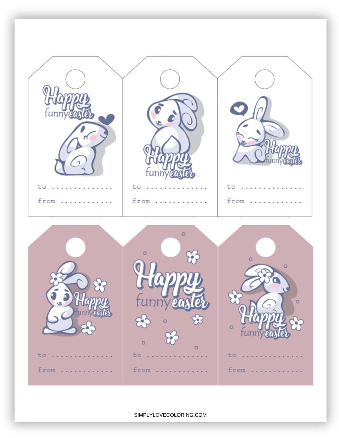 154 Printable Easter Basket Tags (Free PDF Printables) - Simply Love ...