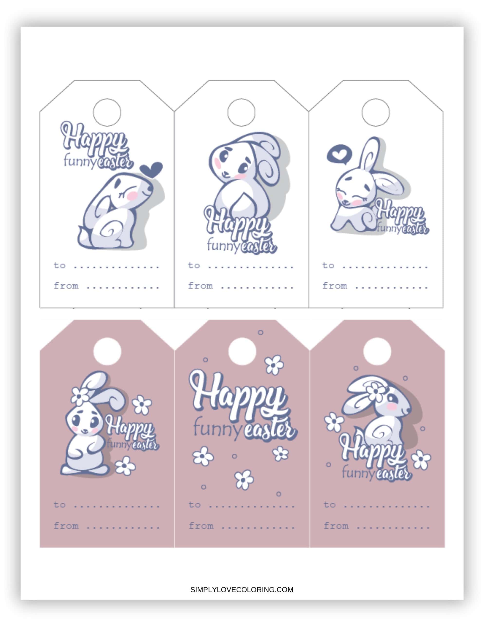 154 Printable Easter Basket Tags (Free PDF Printables) - Simply Love ...