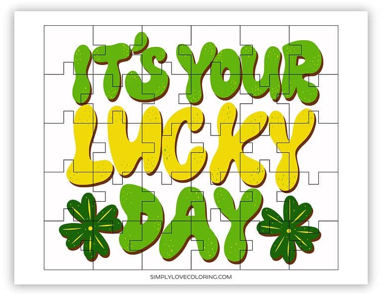 St. Patrick's Day Jigsaw Puzzle Printable (Free PDF Downloads) - Simply ...