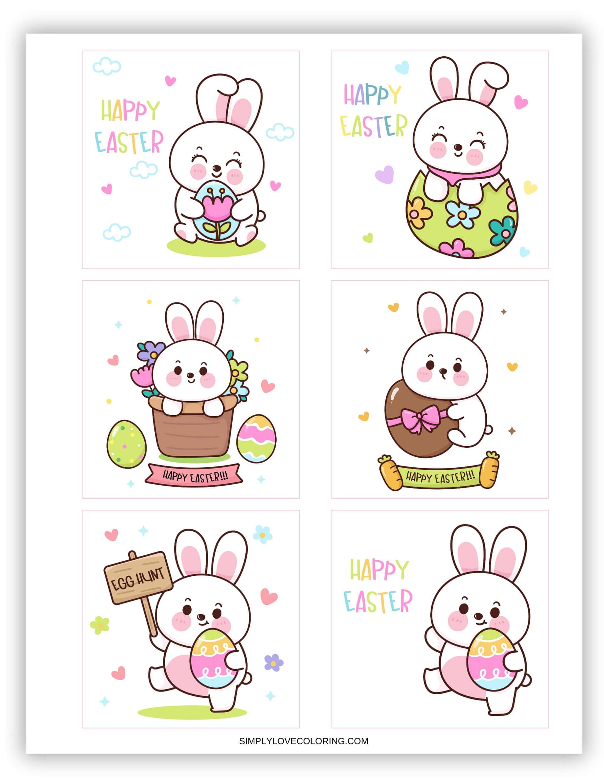 154 Printable Easter Basket Tags (Free PDF Printables) - Simply Love ...