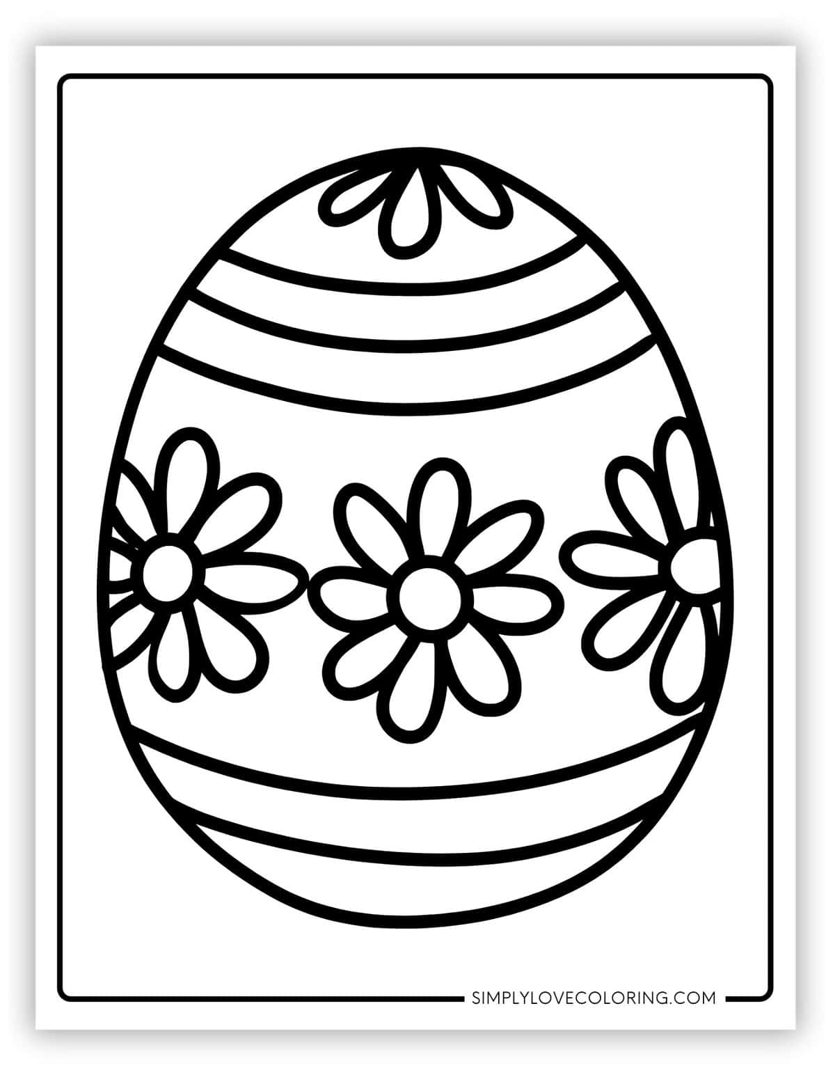 40 Easter Egg Template Designs (Free PDF Printables) - Simply Love Coloring