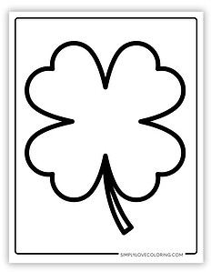 96 Shamrock Template Printables (Free PDF Downloads) - Simply Love Coloring