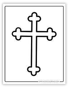 32 Easter Cross Template Printables (Free PDF Downloads) - Simply Love Coloring