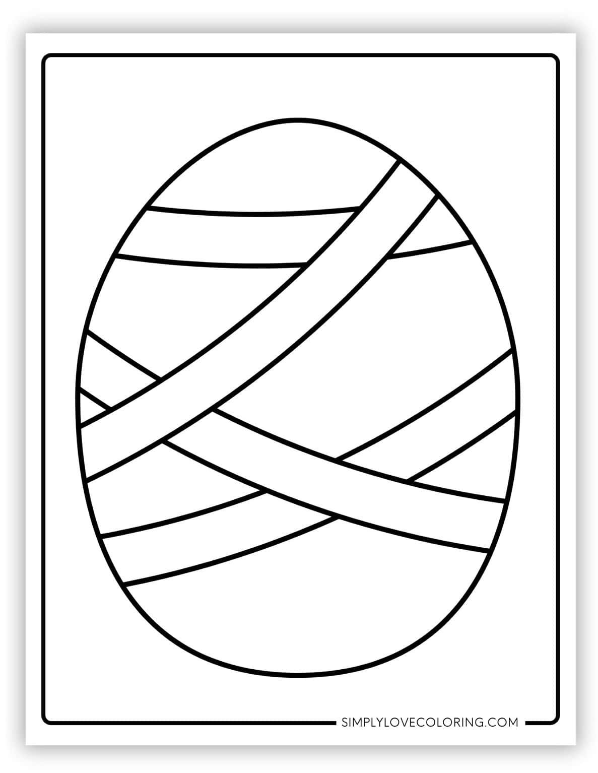 40 Easter Egg Template Designs (Free PDF Printables) - Simply Love Coloring