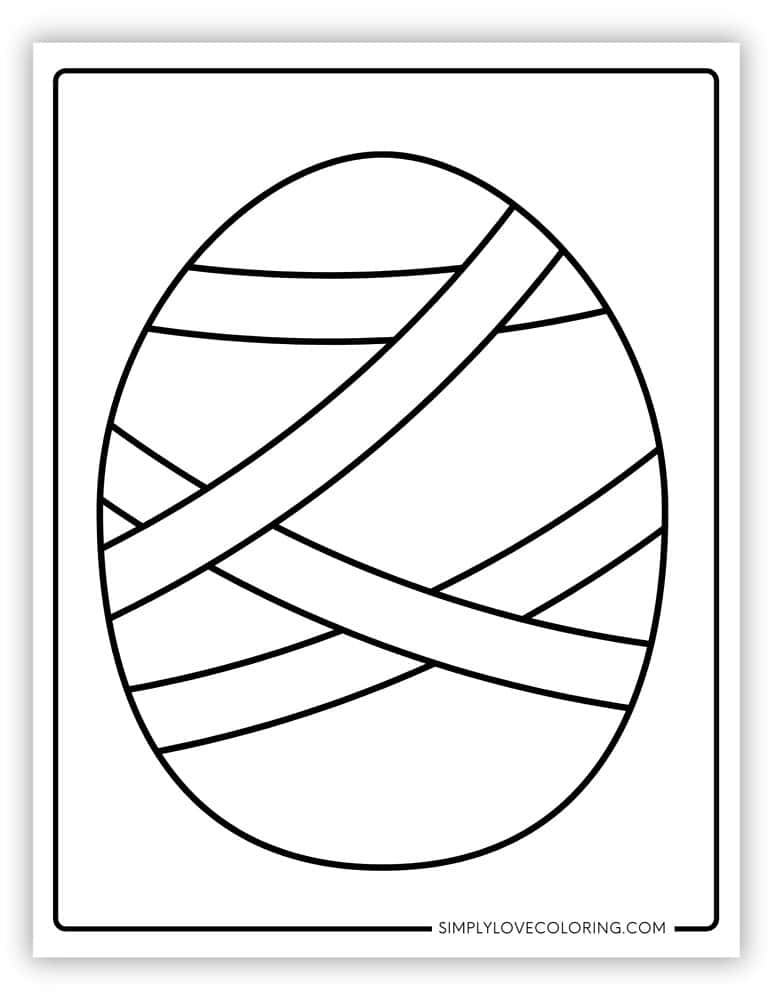 40 Easter Egg Template Designs (Free PDF Printables) - Simply Love Coloring