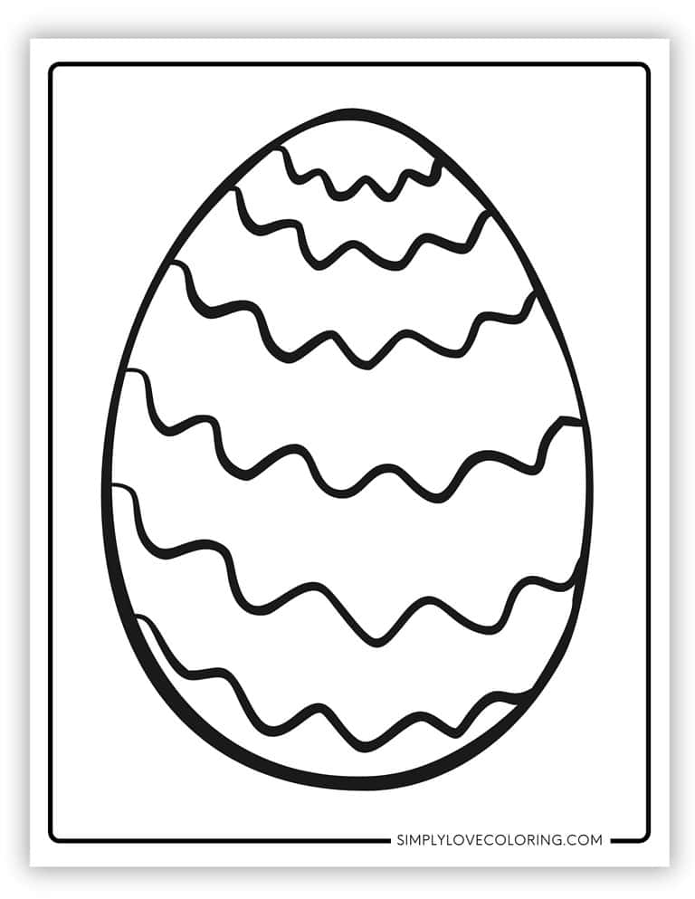 40 Easter Egg Template Designs (Free PDF Printables) - Simply Love Coloring