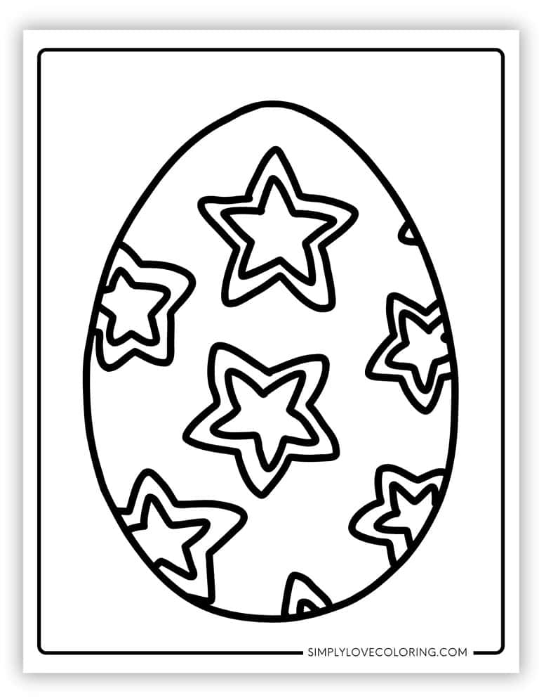 40 Easter Egg Template Designs (Free PDF Printables) - Simply Love Coloring