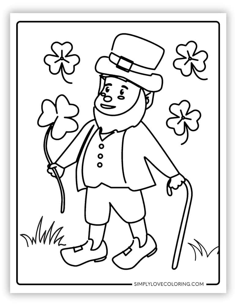 19 Leprechaun Coloring Pages (Free PDF Printables) - Simply Love Coloring