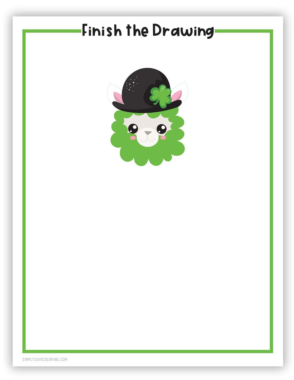 13 St. Patrick's Day Finish the Drawing (Free PDF Printables) - Simply ...
