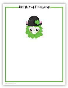 13 St. Patrick's Day Finish the Drawing (Free PDF Printables) - Simply ...