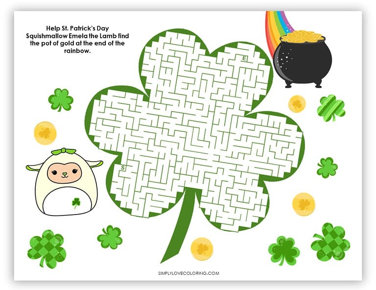 19 Squishmallow Emela the Lamb St. Patrick's Day Activities (Free PDF ...