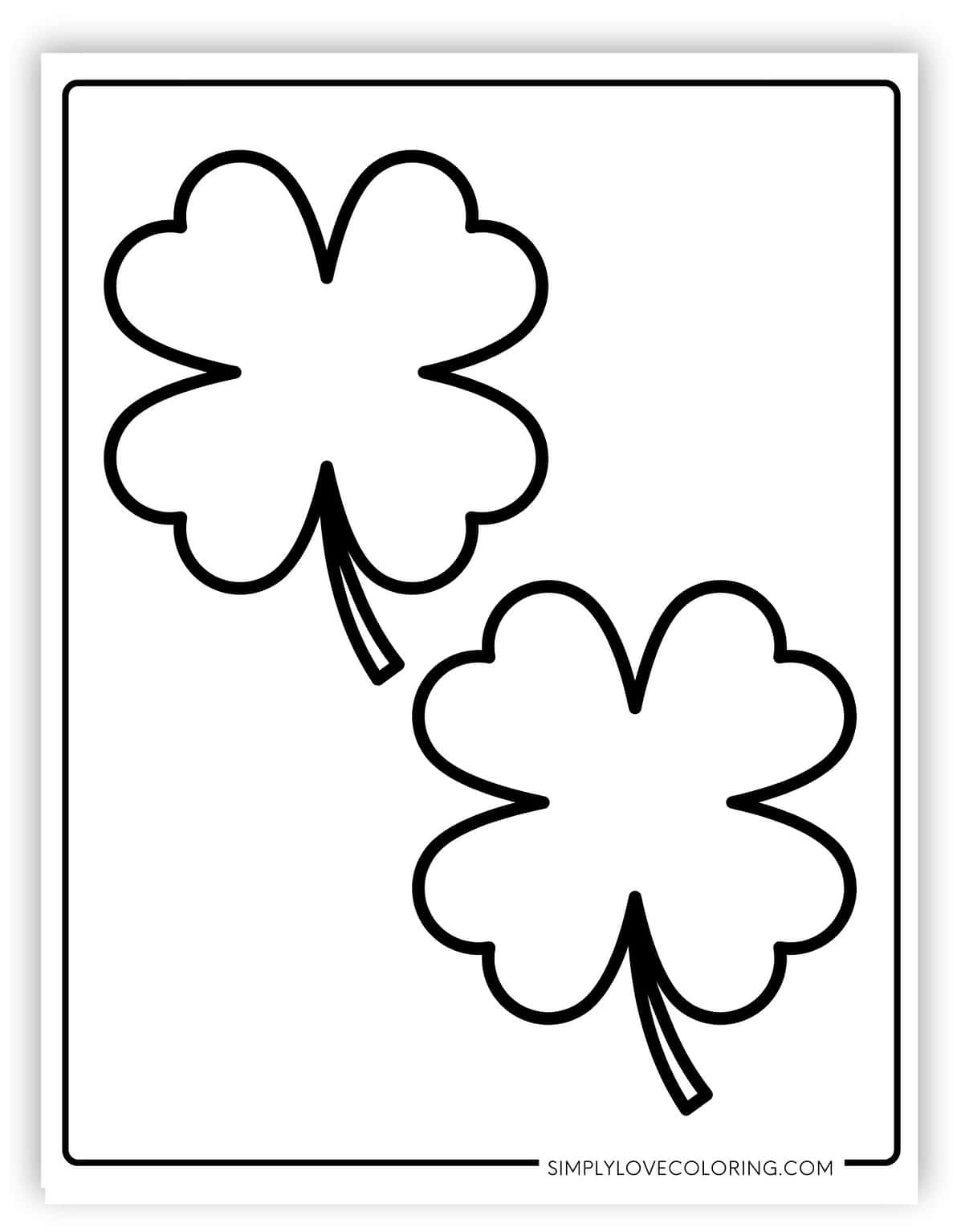 96 Shamrock Template Printables (Free PDF Downloads) - Simply Love Coloring