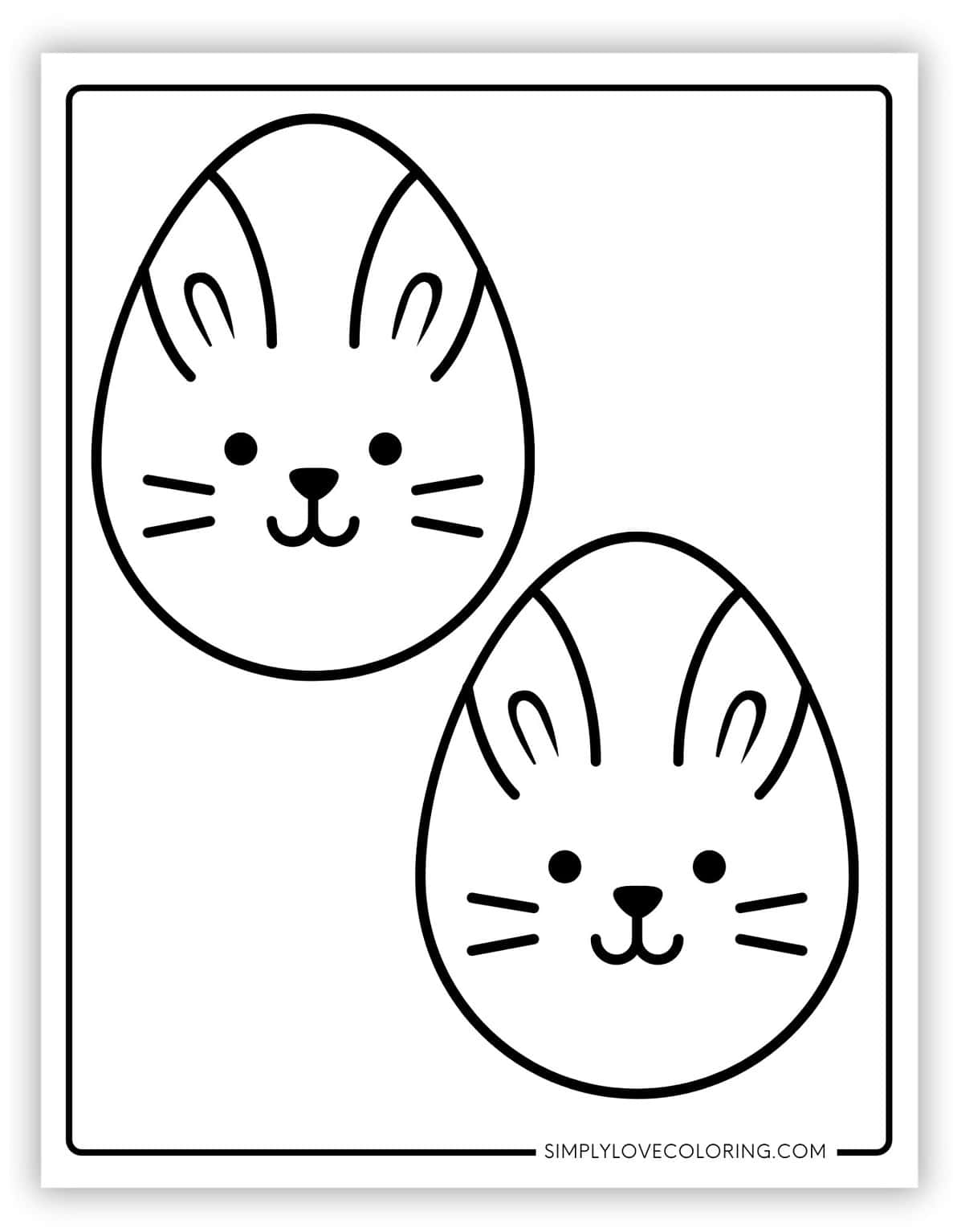 40 Easter Egg Template Designs (Free PDF Printables) - Simply Love Coloring