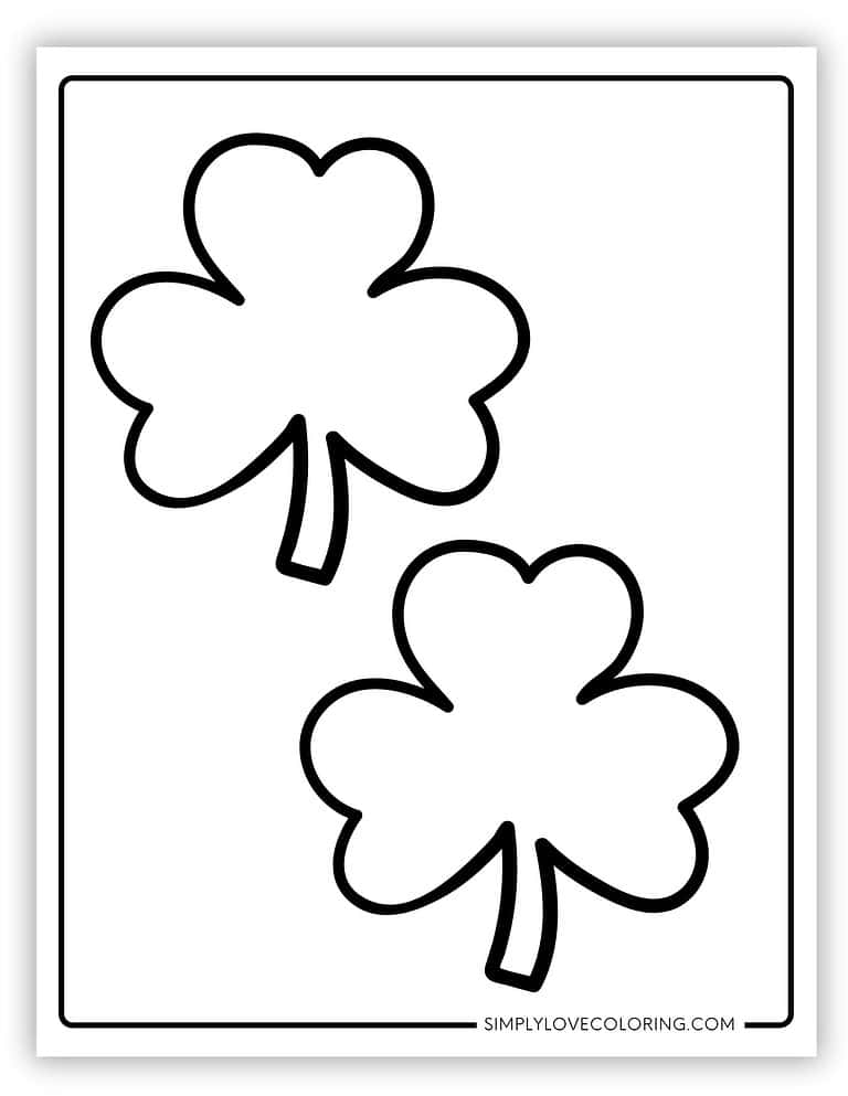 96 Shamrock Template Printables (Free PDF Downloads) - Simply Love Coloring