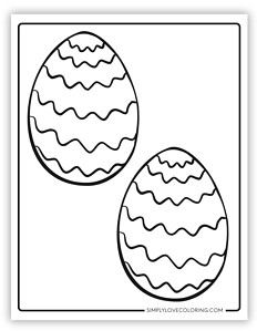 40 Easter Egg Template Designs (Free PDF Printables) - Simply Love Coloring