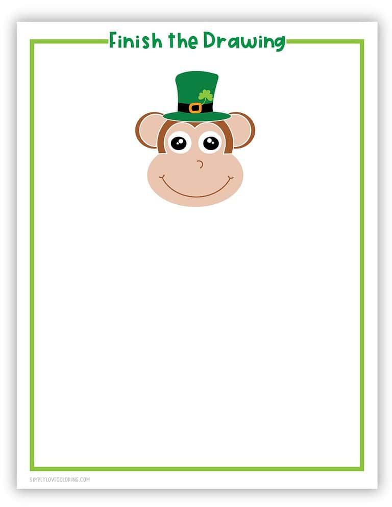 13 St. Patrick's Day Finish the Drawing (Free PDF Printables) - Simply ...