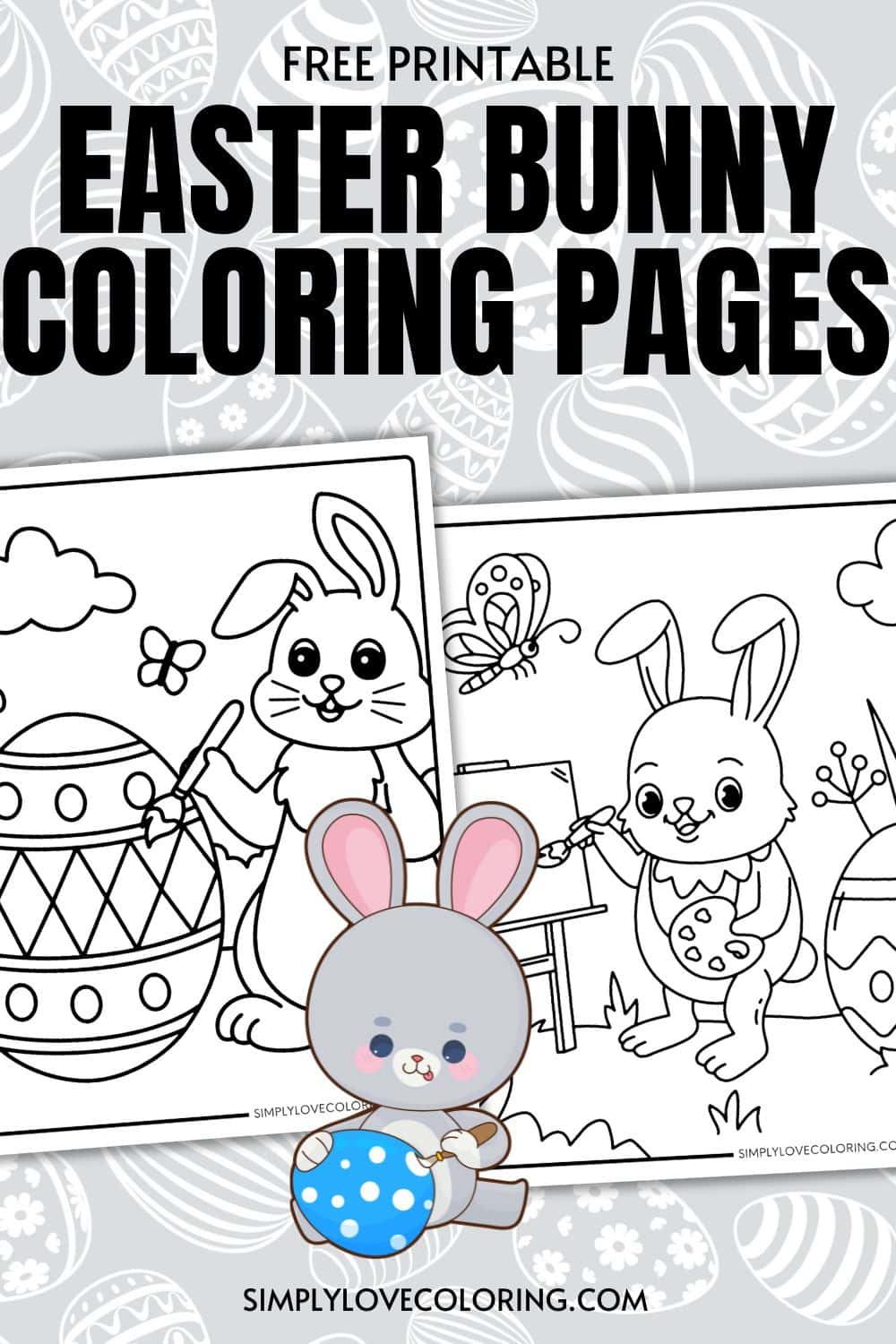 31 Easter Bunny Coloring Pages (Free PDF Printables) - Simply Love Coloring